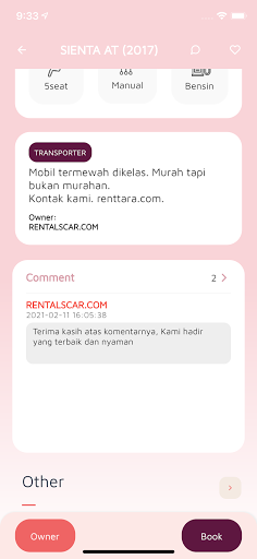 「Carent - Rent A Car Flutter」をPCでダウンロード