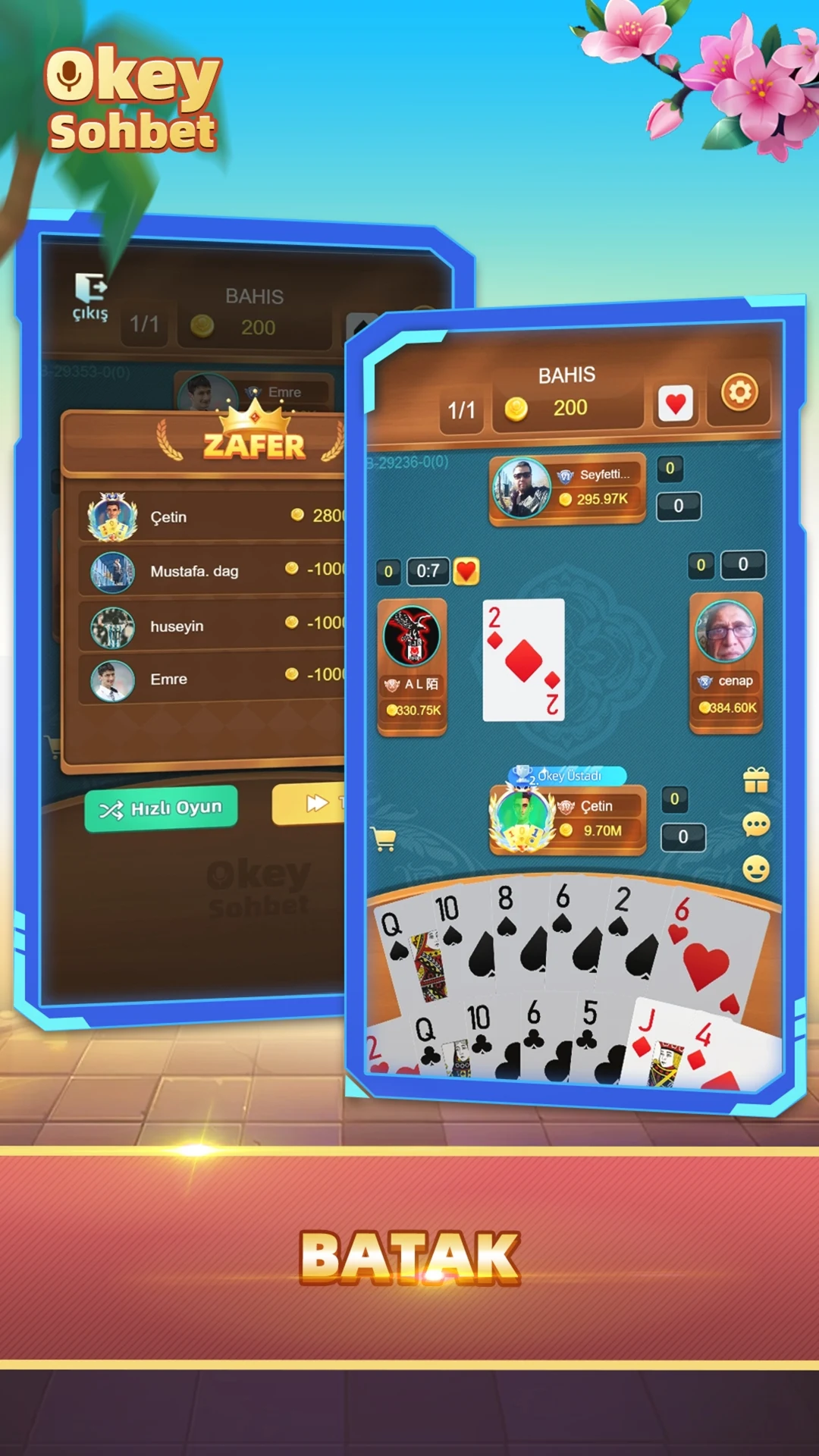 MEmu ile PC'de Okey Sohbet: 101 & batak indirin