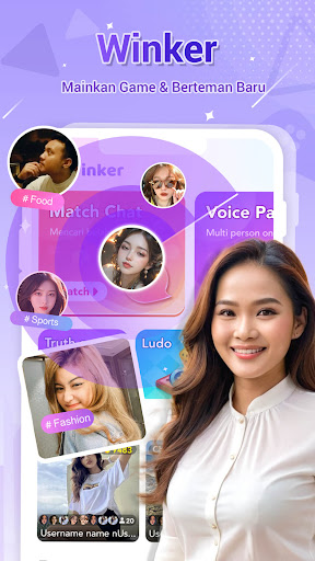 Unduh Winker- Mengobrol & Cari Teman di PC dengan MEmu