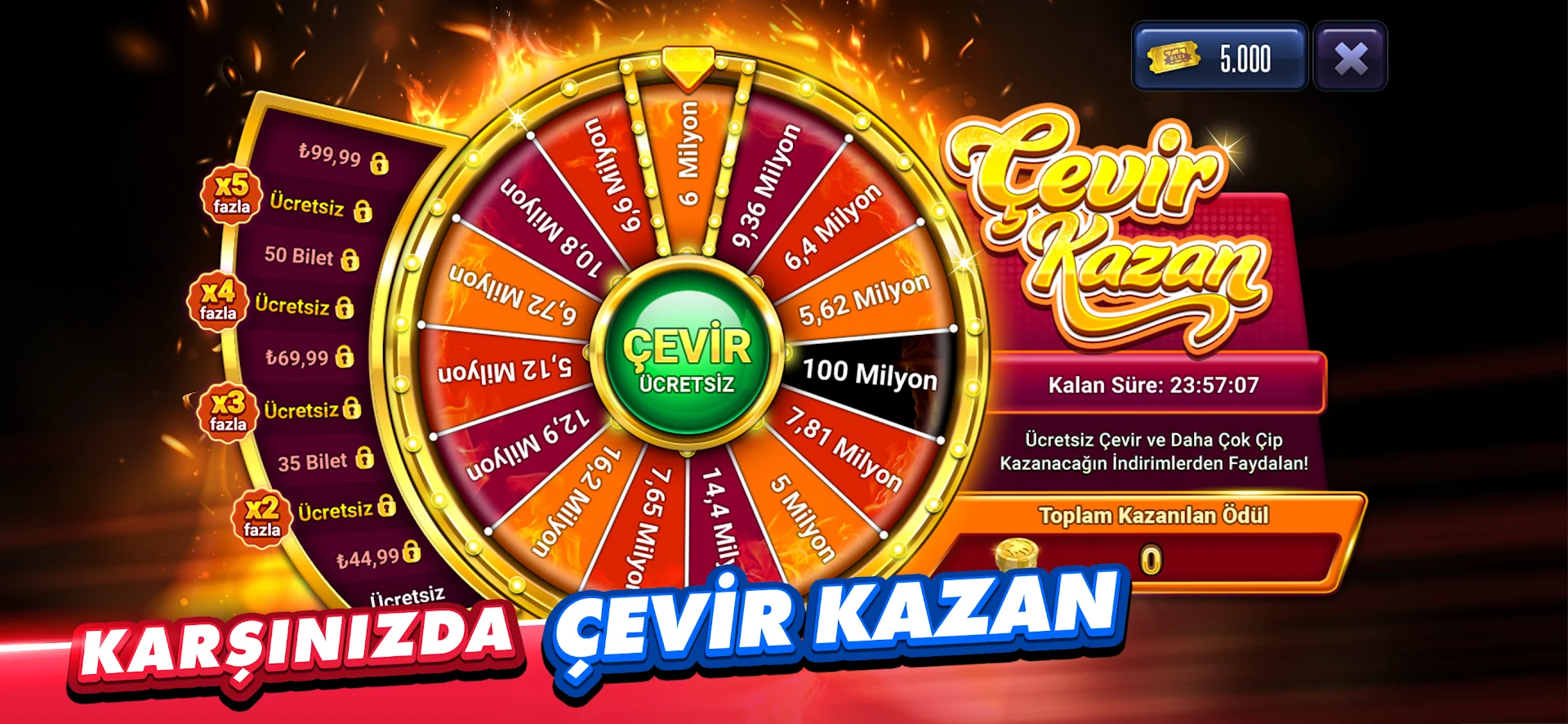 MEmu ile PC'de 101 Yüzbir Okey Plus indirin